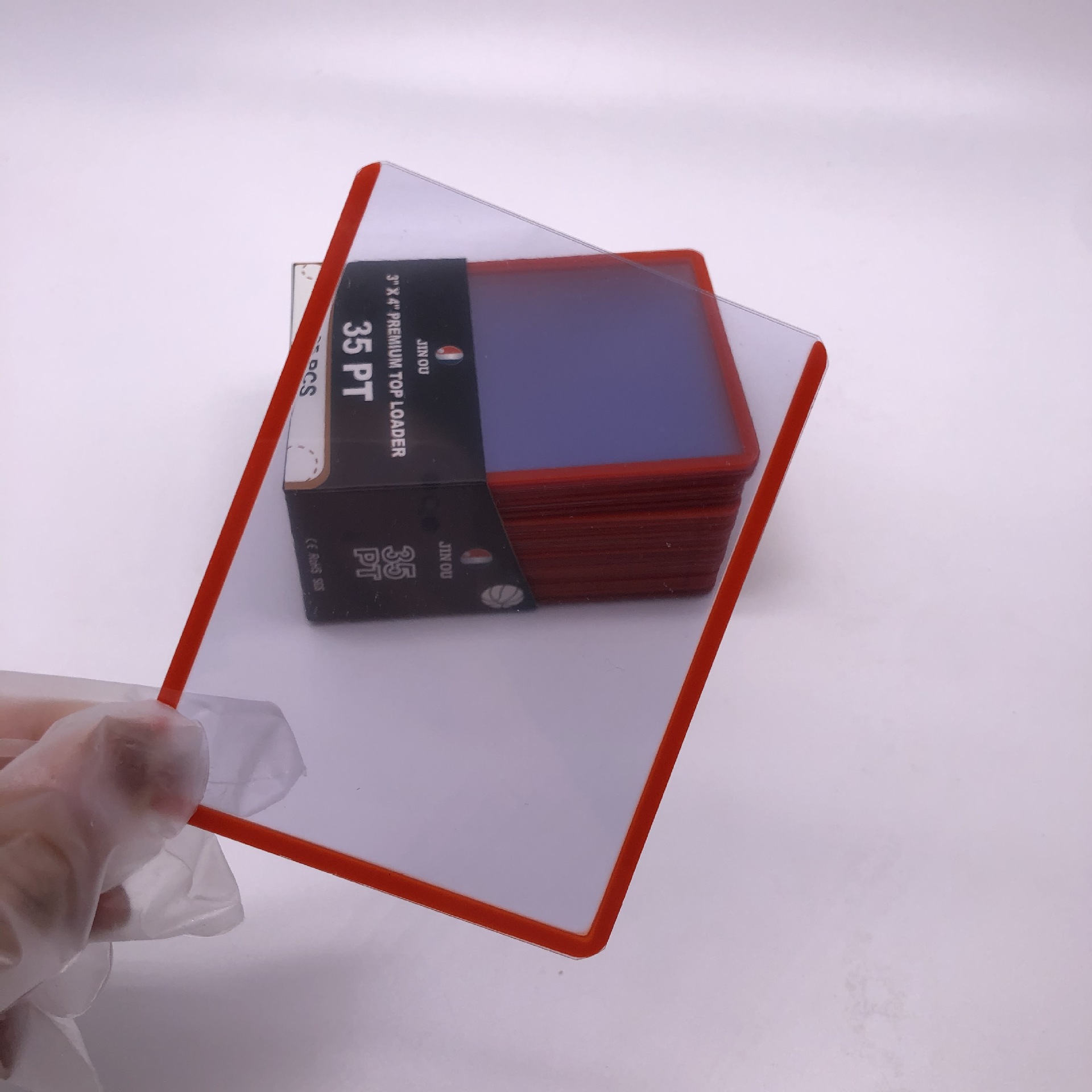 35pt-360pt彩色红色硬胶套卡片袋硬质保护套球星卡套万智牌卡夹-阿里巴巴