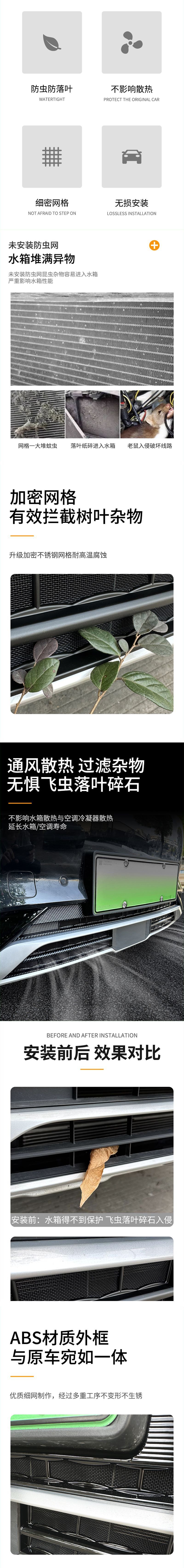 适用于25款奥迪A3/A3L防虫网系列塑料防护网罩装饰贴片汽车配件-阿里巴巴