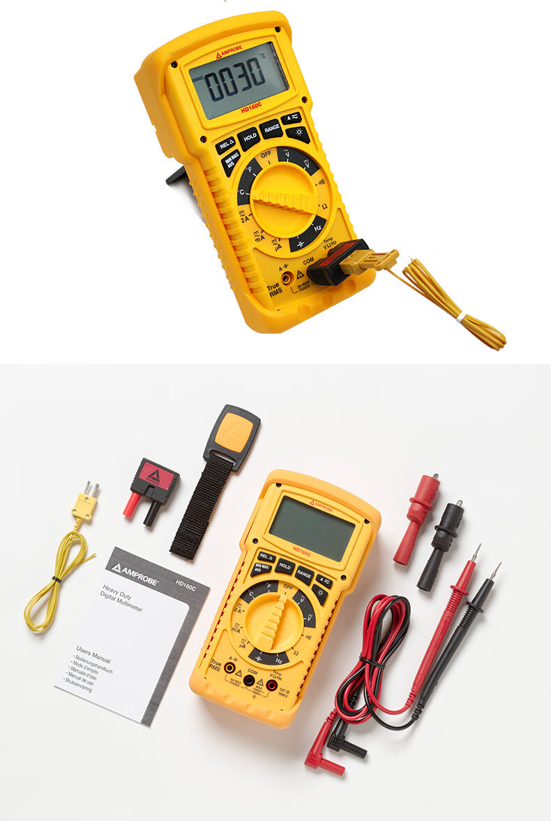福禄克安博HD110C/HD160C直流电压1500V防尘光伏高压数字万用表-阿里巴巴