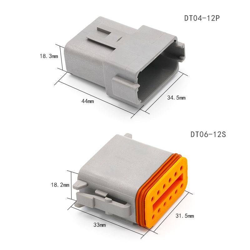 DT德驰连接器 DT06-4P DT04-4S 汽车接插件 2P 3P 4P 6P 8P 12P-阿里巴巴