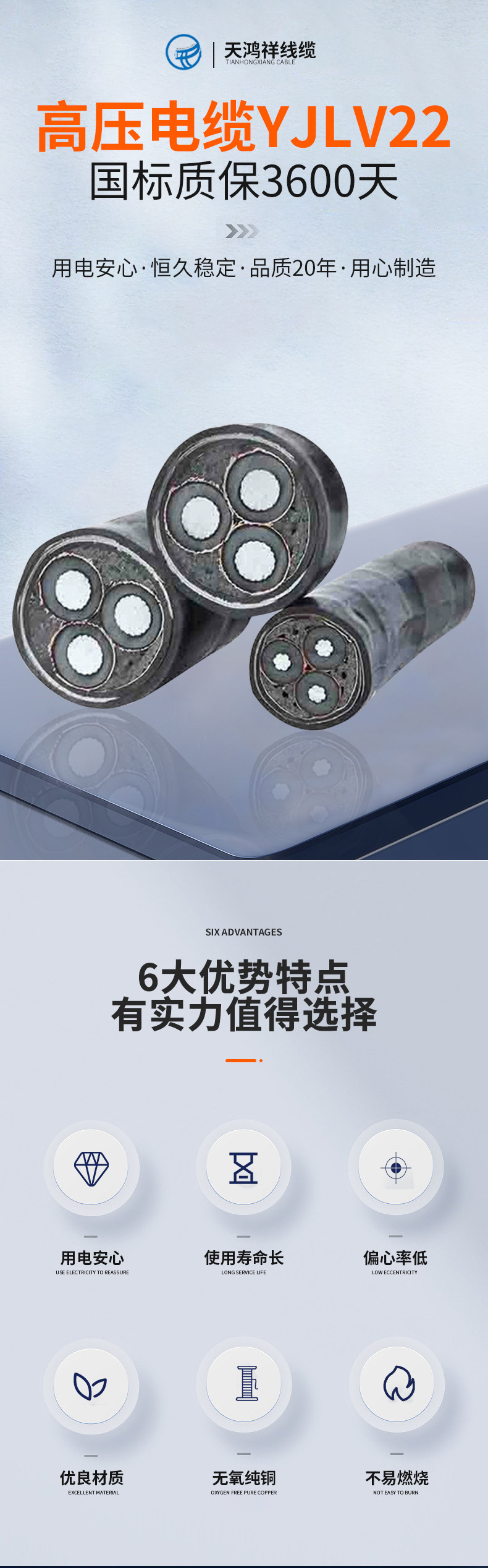 定制室外高压电线 铝芯高压电力电缆YJLV22 3*120 工业专用电缆-阿里巴巴