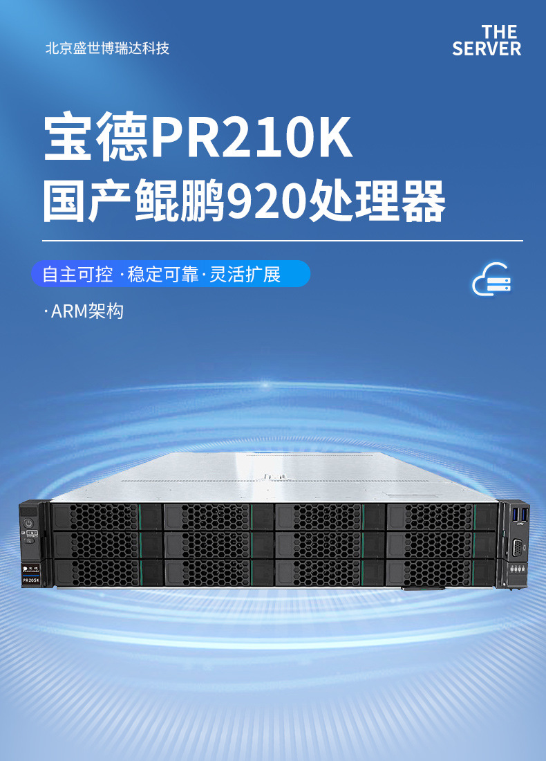 国产化 信创服务器 宝德PR210K 鲲鹏920服务器 32核5220双电政企-阿里巴巴