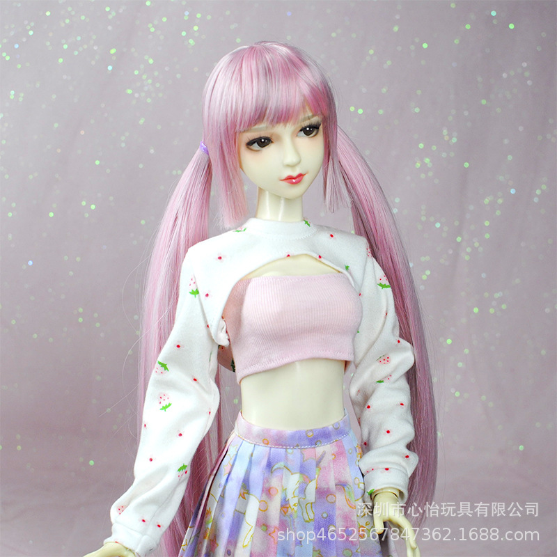 60cm心怡娃娃bjd mjd人偶衣服 彩虹马日韩系 青春美少女娃衣套装-阿里巴巴