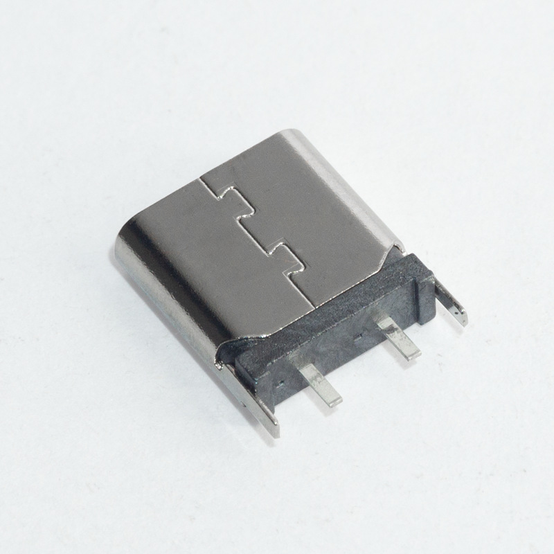 TYPE-C2P直插简易母座type-c母座 typec立式2P母座180度直插-阿里巴巴