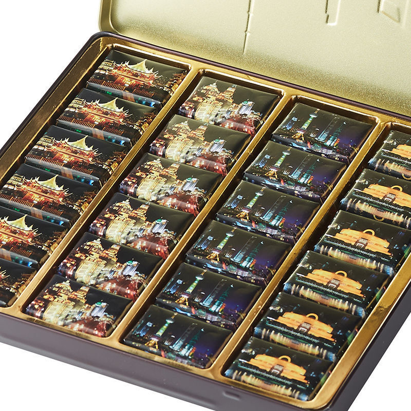 Shanghai specialty chocolate night Shanghai milk chocolate gift box ...