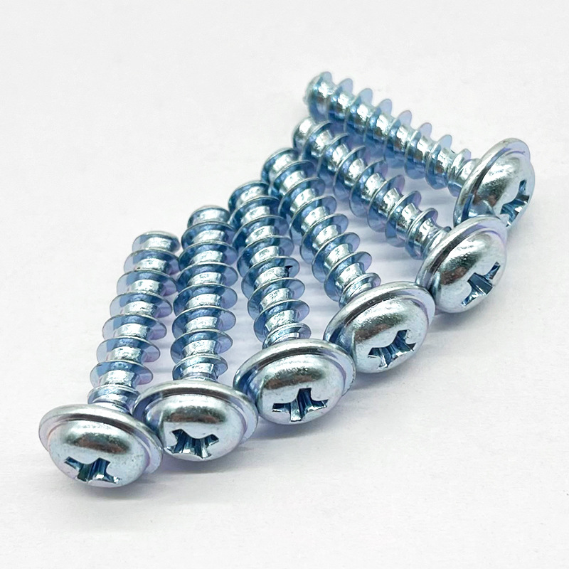 PT牙 WN1411 十字带垫自攻螺丝 碳钢热处理 蓝白锌-阿里巴巴