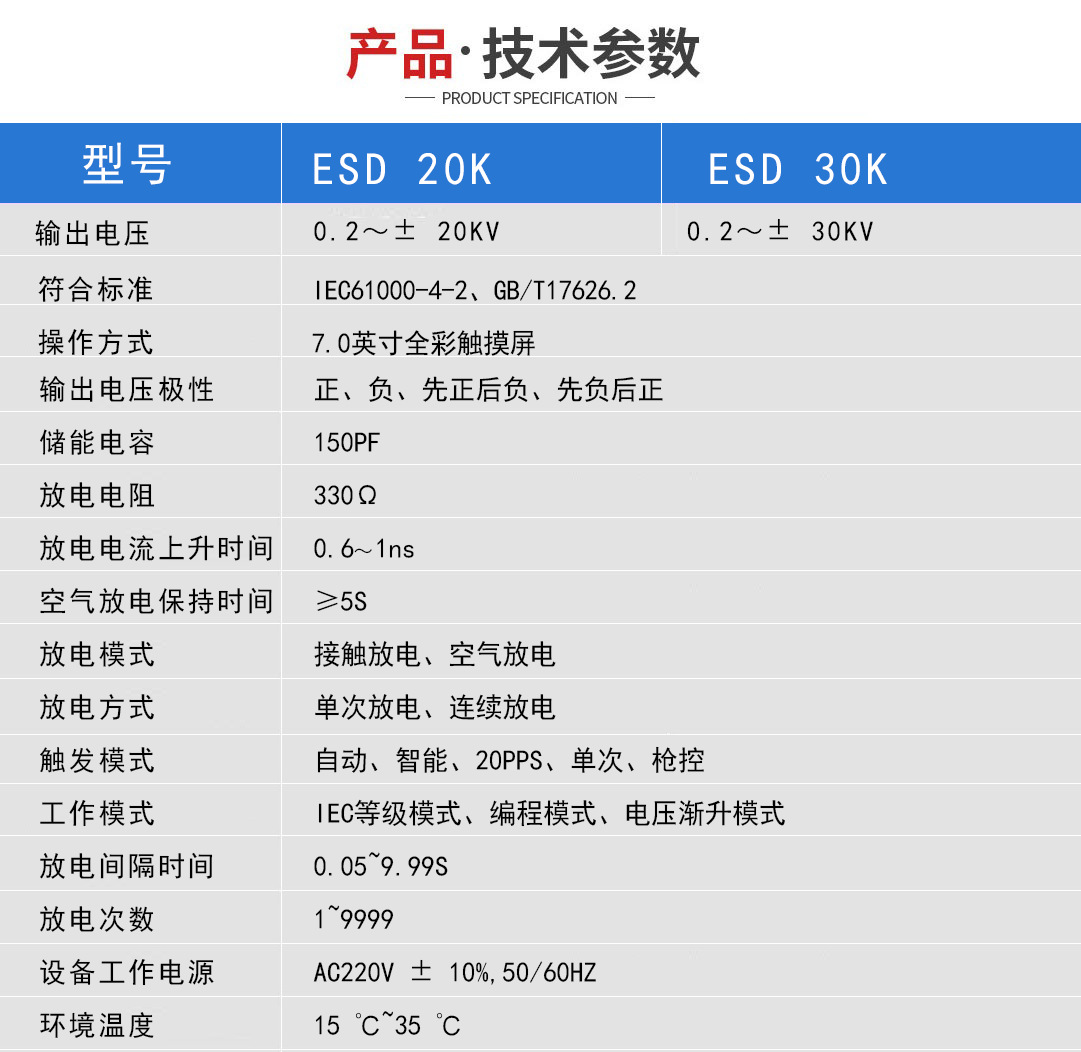 30KV智能ESD静电放电发生器模拟器质保2年免费上门安装培训-阿里巴巴