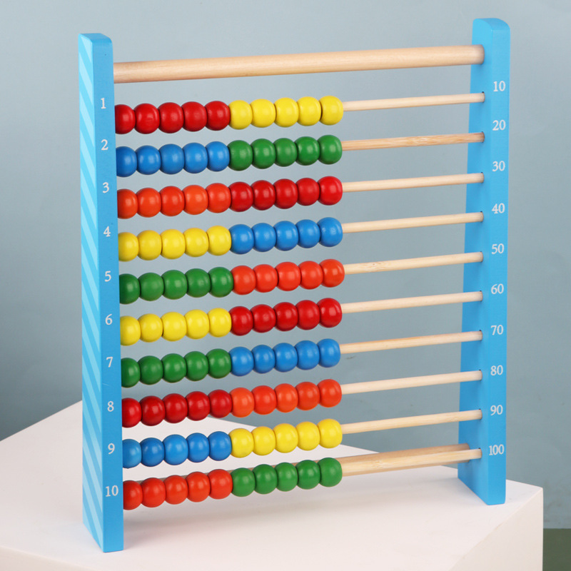 Children's Early Education Computing Rack Mathematics Ten-gear Bead ...