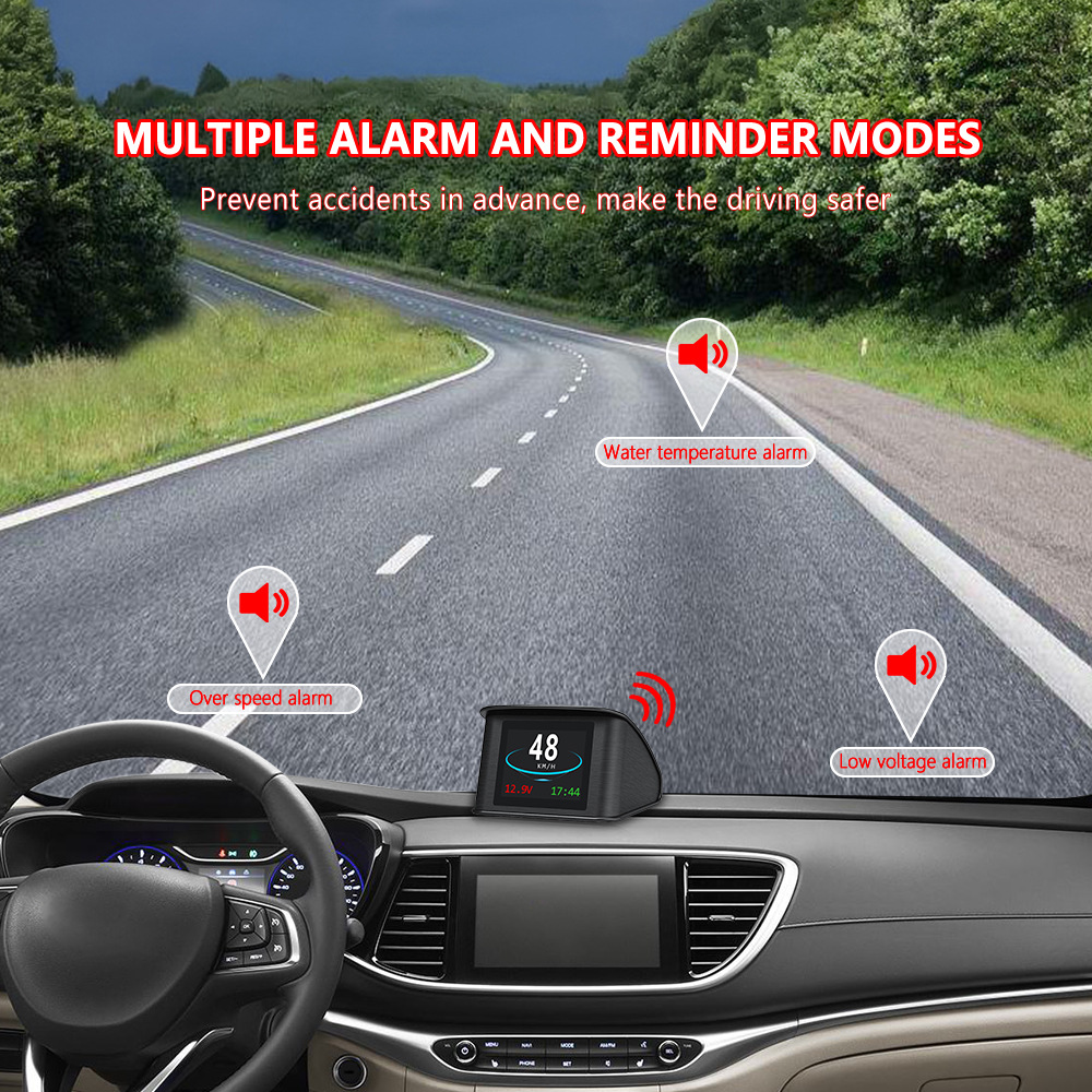 Car OBD Smart Digital Meter 车载HUD 多彩显示屏 辅助平视仪表-阿里巴巴