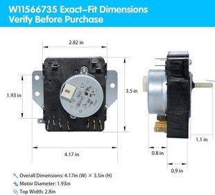 W11566735 干衣机定时器组件 W11685947 适用于惠而浦电动干衣机-阿里巴巴