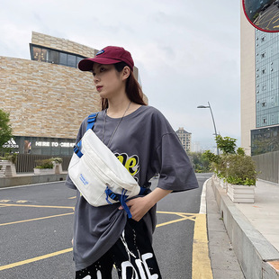 LIPANO 日系原宿ins百搭学生斜挎包街头休闲韩版港风腰包男女胸包-阿里巴巴