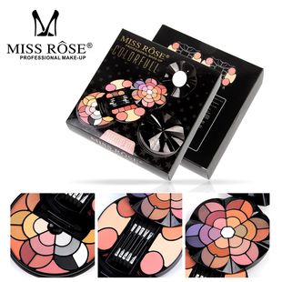 MISS ROSE多色花瓣彩妆盘 4色眉粉43色眼影腮红口红2色粉饼化妆盒-阿里巴巴