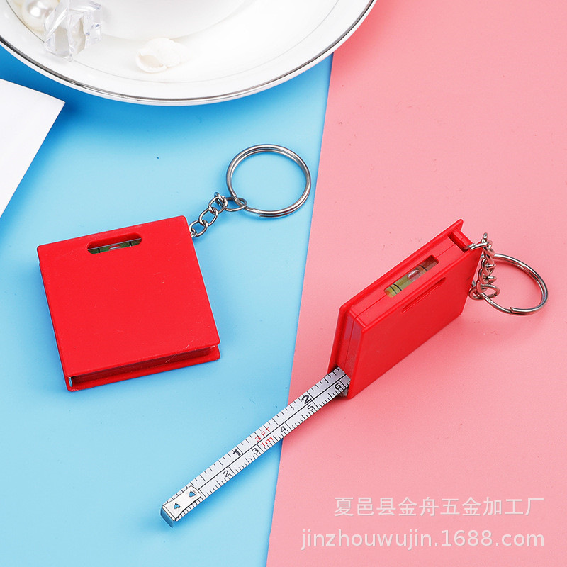 一米钢卷尺便捷式迷你卷尺钥匙扣小卷尺方形水平塑料卷尺礼品卷尺-阿里巴巴