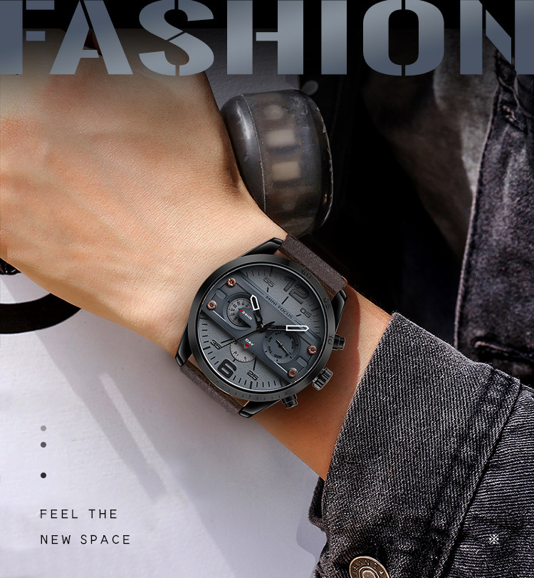 MINI FOCUS手表日本机芯多功能机械风潮流石英表防水男手表0068G-阿里巴巴