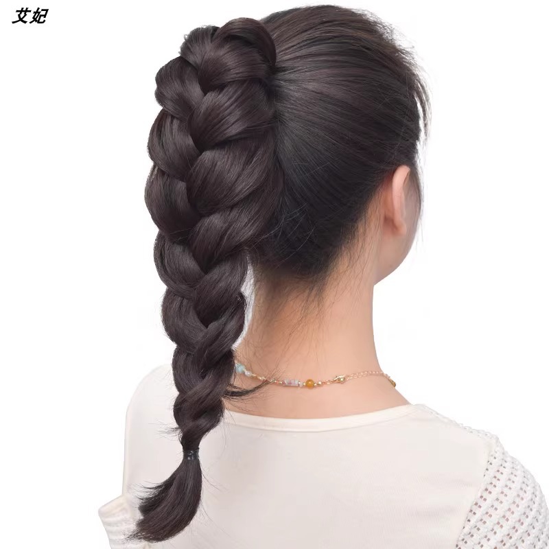 Wig Braid Ponytail Clamping High Ponytail Long Curly Hair New Chinese ...
