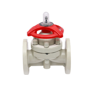 FRPP塑料隔膜阀 G41F-10S加厚耐磨耐腐蚀耐酸碱手动法兰聚丙烯PVC-阿里巴巴