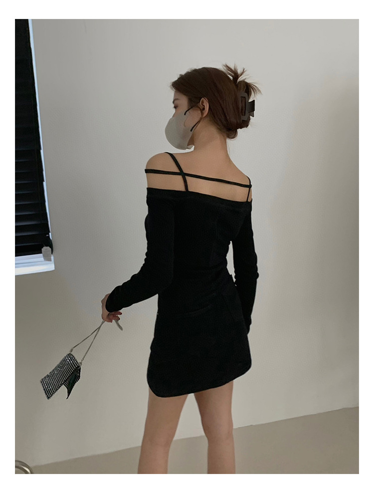 WGWE 法式一字肩露肩t恤女修身气质高级感辣妹防晒ins上衣-阿里巴巴