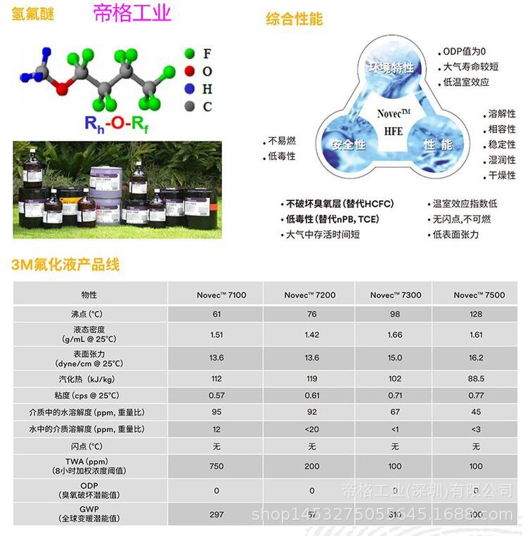 3M Novec7500电子氟化液 电子清洗剂 电子冷却液 蚀刻液 导热液-阿里巴巴