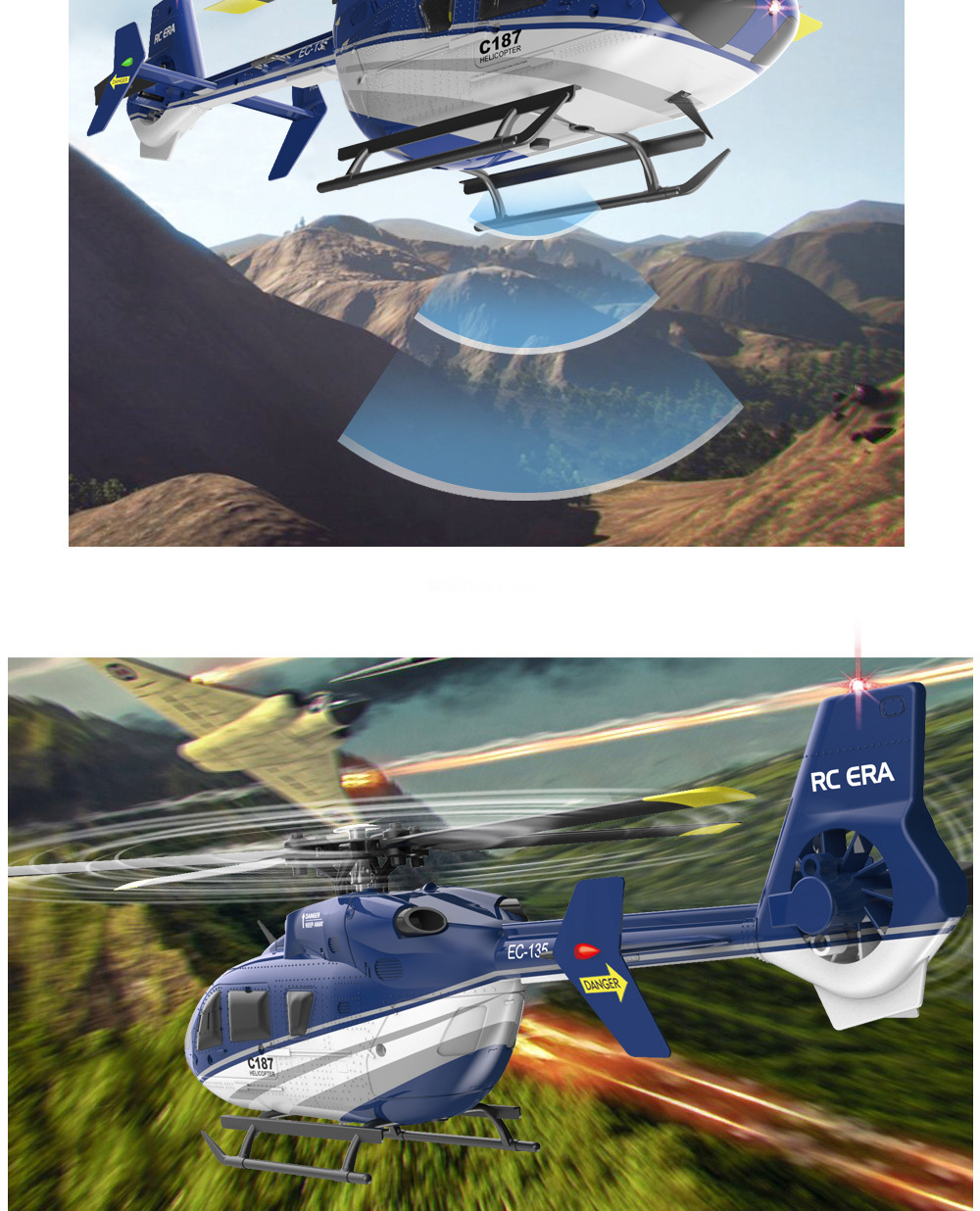 RC ERA C187遥控直升飞机EC135航模仿真模型战斗遥控飞机玩具-阿里巴巴