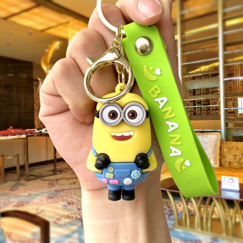 Minions Keychain Childish Anime Backpack Hanging Cartoon Bob Kevin ...