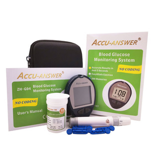 Accu Answer glucose meter 血糖仪带试纸套装外贸跨境亚马逊-阿里巴巴