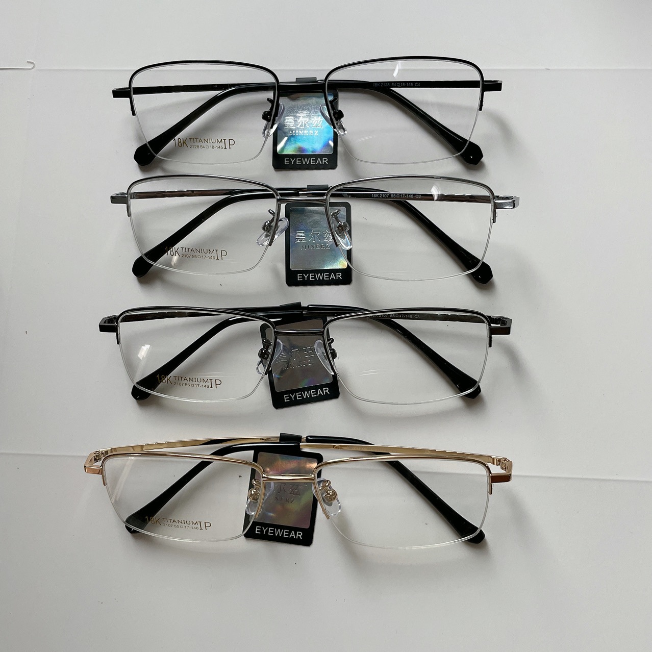 深圳纯钛18K 男士商务近视眼镜框 IP电镀超轻舒适全框半框眼镜架-阿里巴巴