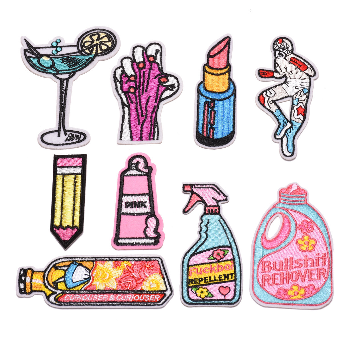 创意新款卡通布贴 绣花章刺绣徽章补丁贴 简约通用布贴来图直销-阿里巴巴