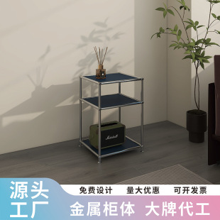 模块组合USM柜金属置物架子定制不锈钢制柜家用卧室床头柜-阿里巴巴