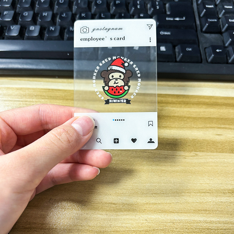 PVC演唱会周边小卡应援明星透卡ins雾面半透卡PET亮面全透明星卡-阿里巴巴