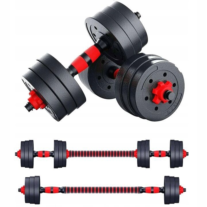 厂家批发灌沙哑铃男士健身20kg 包胶可调节重量可拆卸套装组合-阿里巴巴