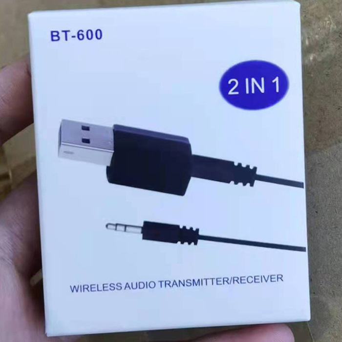 BT600无线蓝牙5.0接收器发射器适配器3.5汽车音乐音频接收器2合1-阿里巴巴