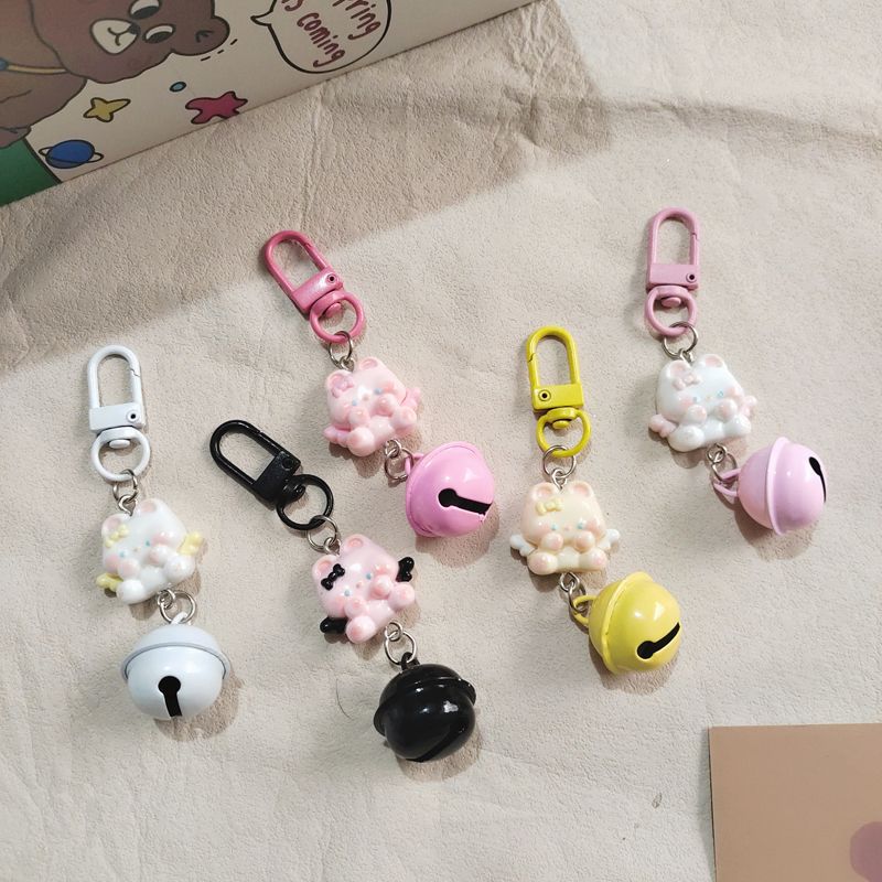 CB90钥匙扣兔子可爱铃铛卡通少女甜美ins挂件闺蜜配饰礼品礼物书-阿里巴巴