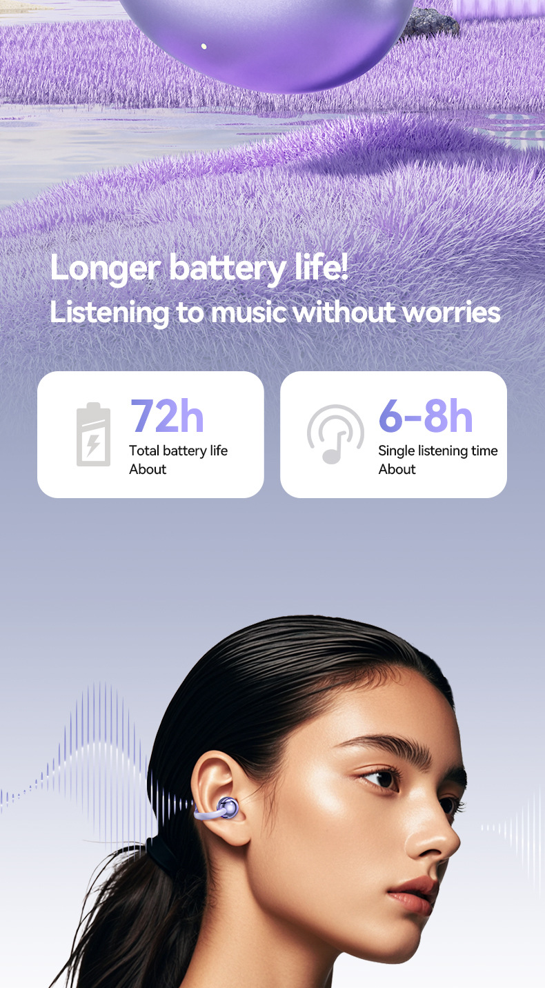 M91跨境新爆款耳夹式蓝牙耳机超长续航TWS无线对耳Ai翻译蓝牙耳机-阿里巴巴