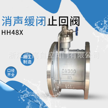 消声缓闭止回阀 HH49X-16Q 球墨铸铁蝶式缓冲止回阀 浙江南高阀门-阿里巴巴