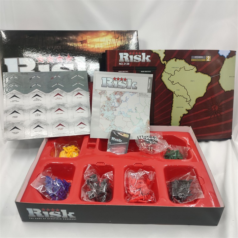 跨境热销桌游RISK board card game英文经典RISK互动卡牌桌面游戏-阿里巴巴
