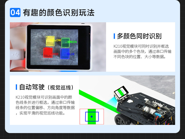 K210视觉识别模块AI人工智能CanMV摄像头传感器K230开发板Python-阿里巴巴