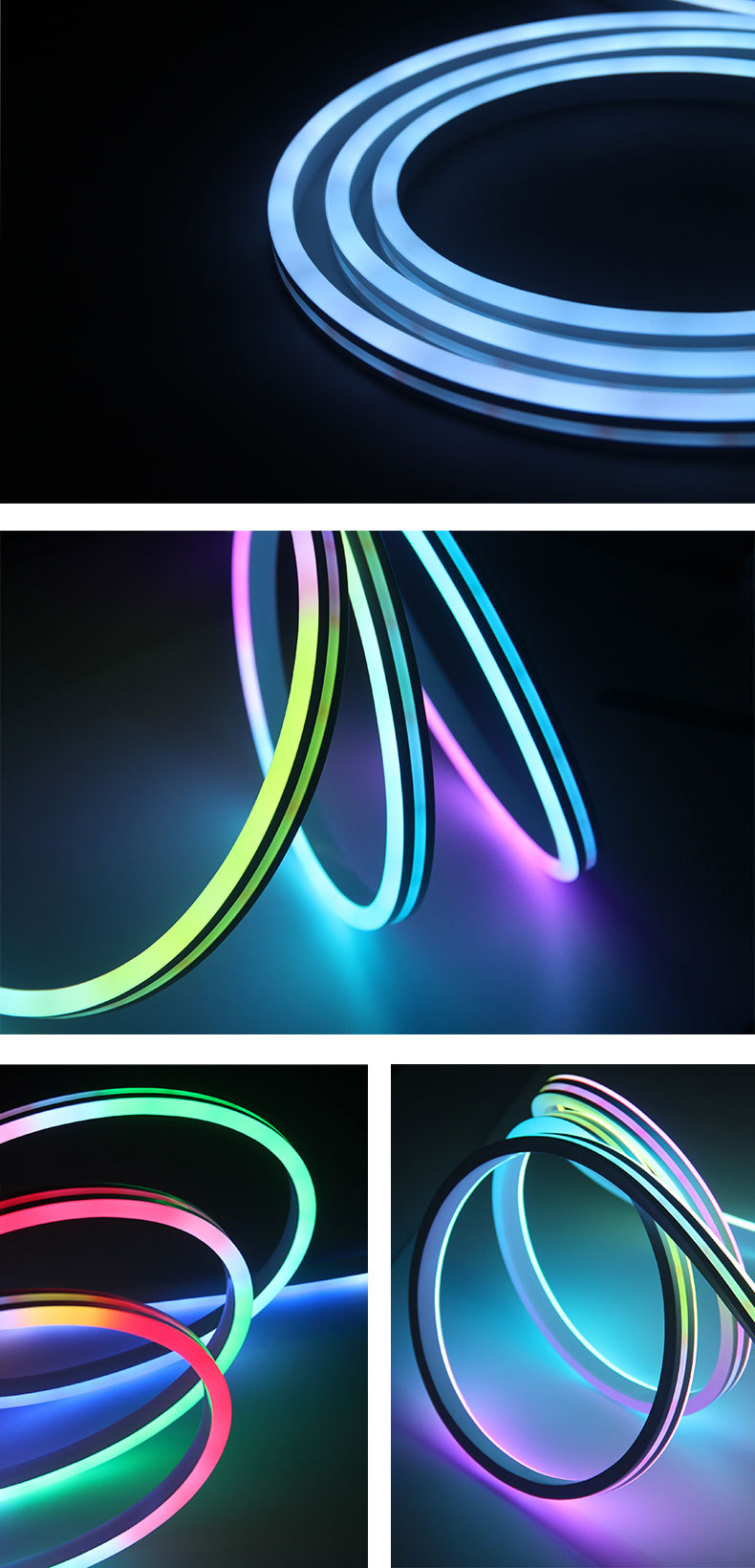 led硅胶霓虹灯带幻彩跑马流水追光柔性灯条户外防水广告牌氛围灯-阿里巴巴