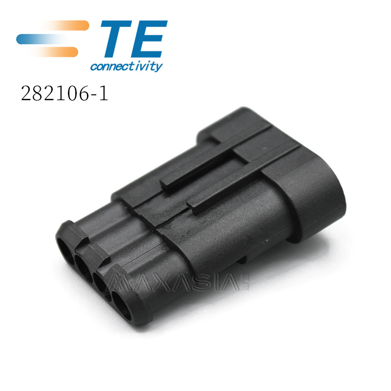 泰科安普TE AMP汽车连接器 接插件4P 间距6mm 原厂现货 282106-1-阿里巴巴