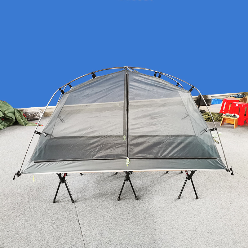 Source factory outdoor camping off-the-ground tent lightweight camp bed ...
