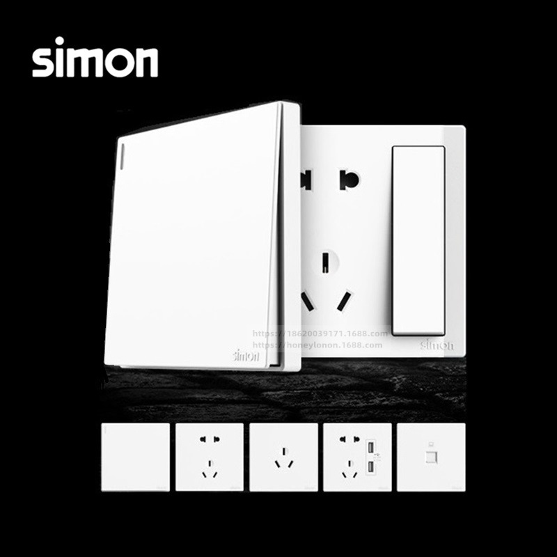 Simon/西蒙 M3 调光开关(二线,可控硅调光)（荧光灰）58E101-61-阿里巴巴