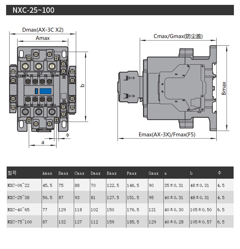 正泰NXC交流接触器NXC-16 16A 220V/380V/110V/24V/36V 一开一闭-阿里巴巴