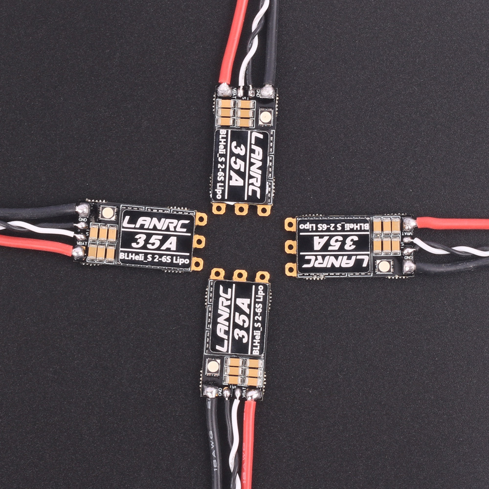 LANRC 35A 45A 航模穿越机单体电调2-6S带LED灯 BLHeli_S-阿里巴巴
