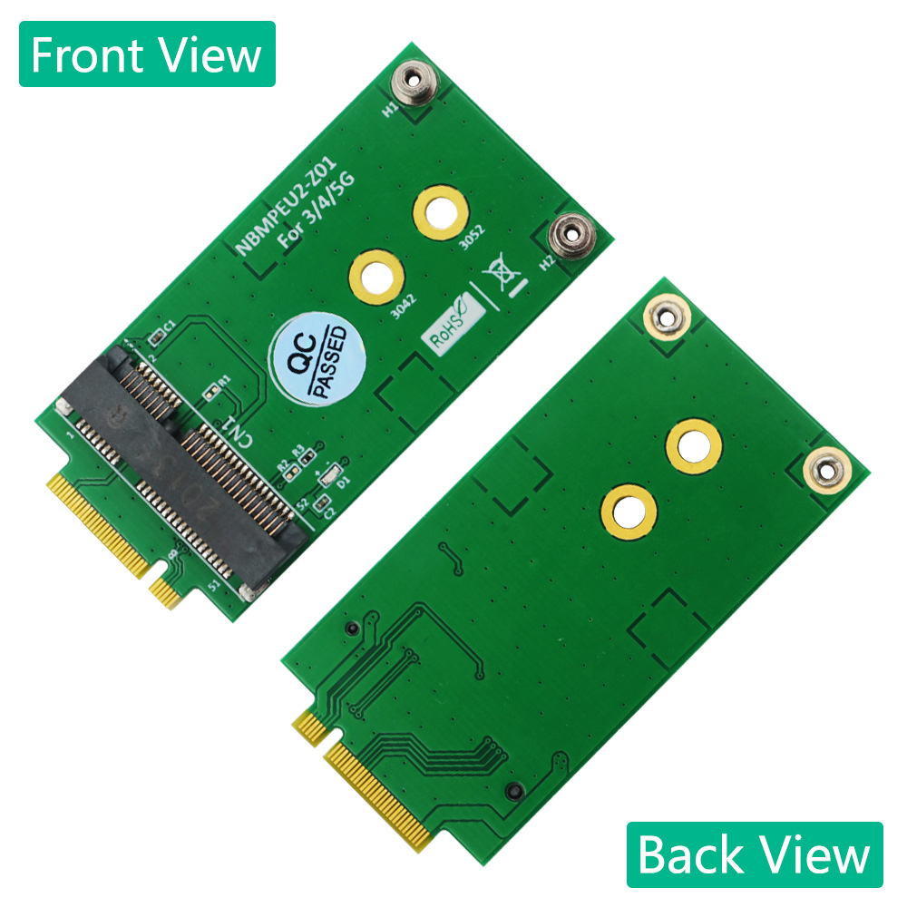 新款key B转mini PCI-E(绿色小板) M.2 B KEY转mini PCI-E转接卡-阿里巴巴