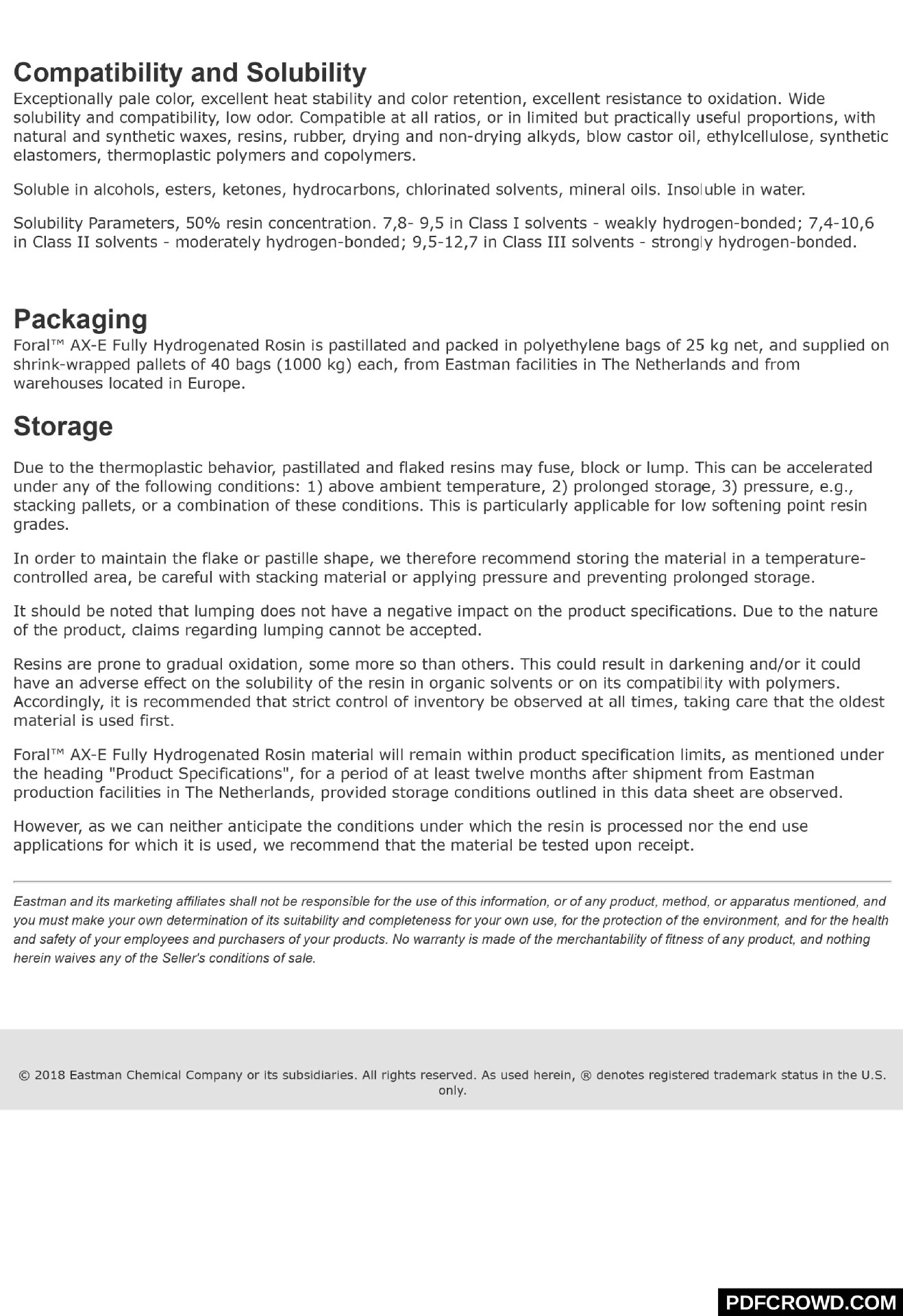长期现货销售美国伊斯曼Foral AX-E 全氢化松香 3D打印树脂成膜剂-阿里巴巴