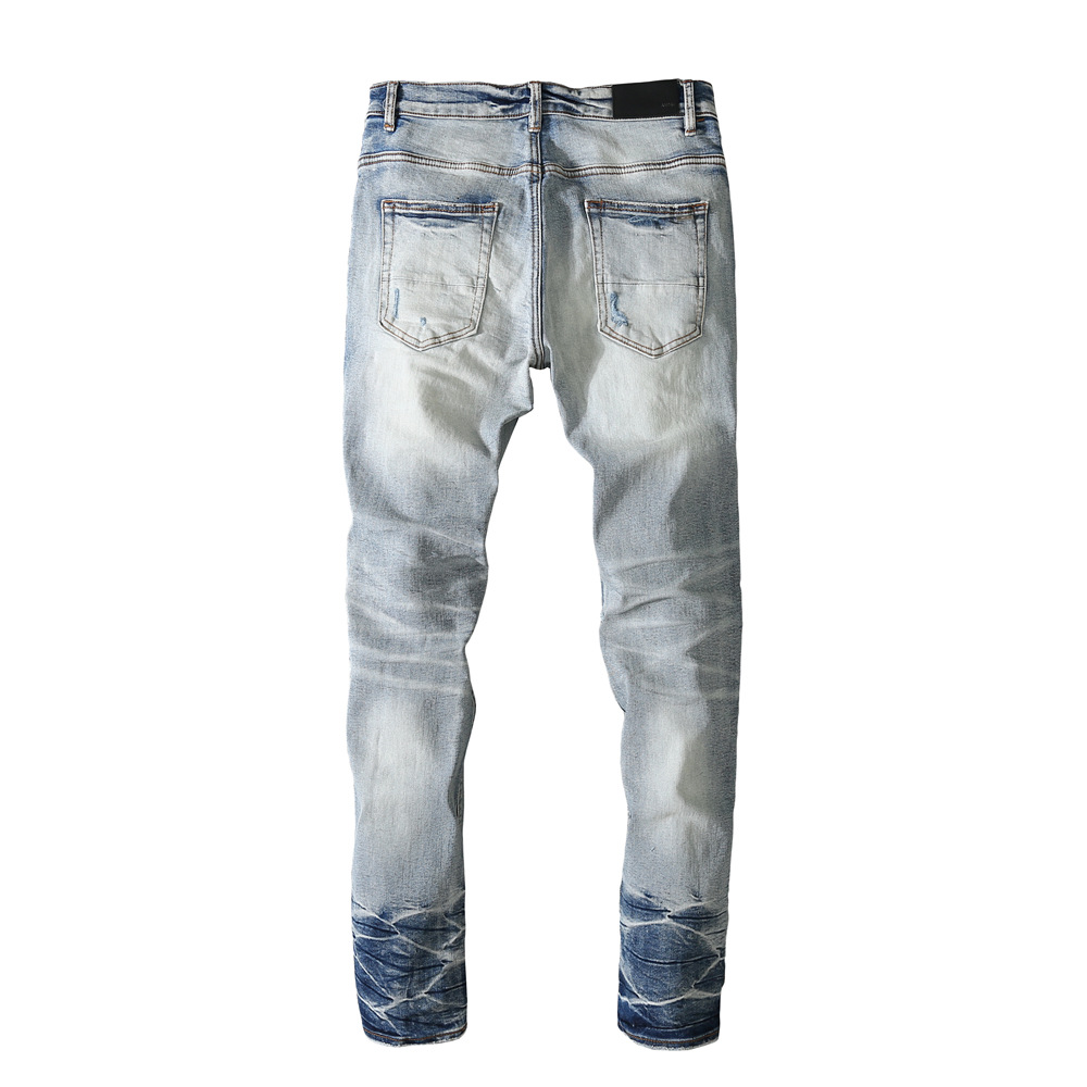 Wholesale AMIRI Foreign Trade New Motorcycle Men's Jeans, European and ...