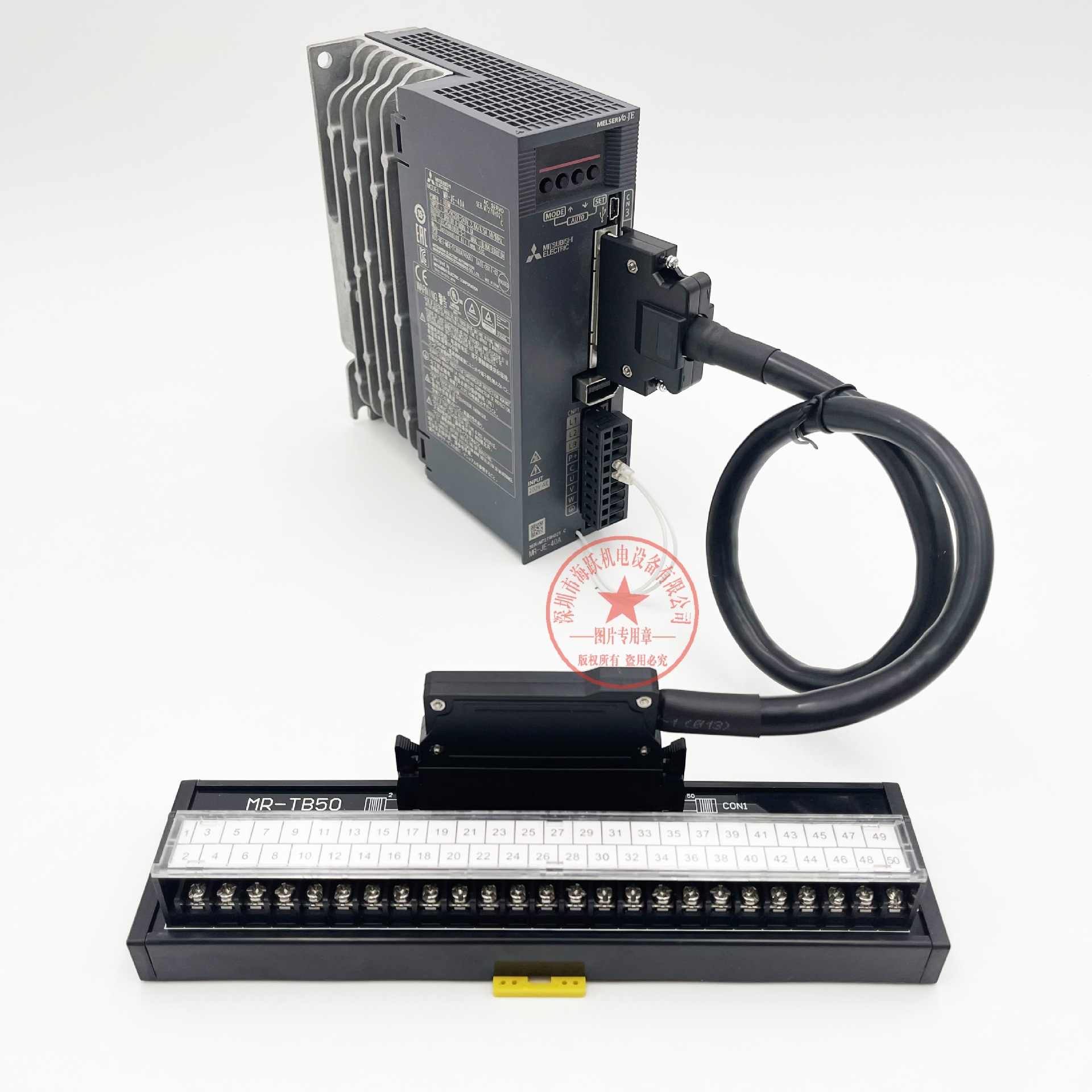 MR-TB50三菱伺服MR-JE-A MR-J3-A MR-J4-A通用接线端子排MR-J3CN1-阿里巴巴