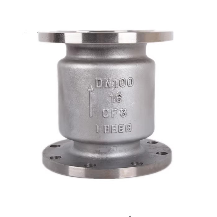 H42W-16P不锈钢立式法兰止回阀304单向阀316逆止阀DN25 50 80 100-阿里巴巴