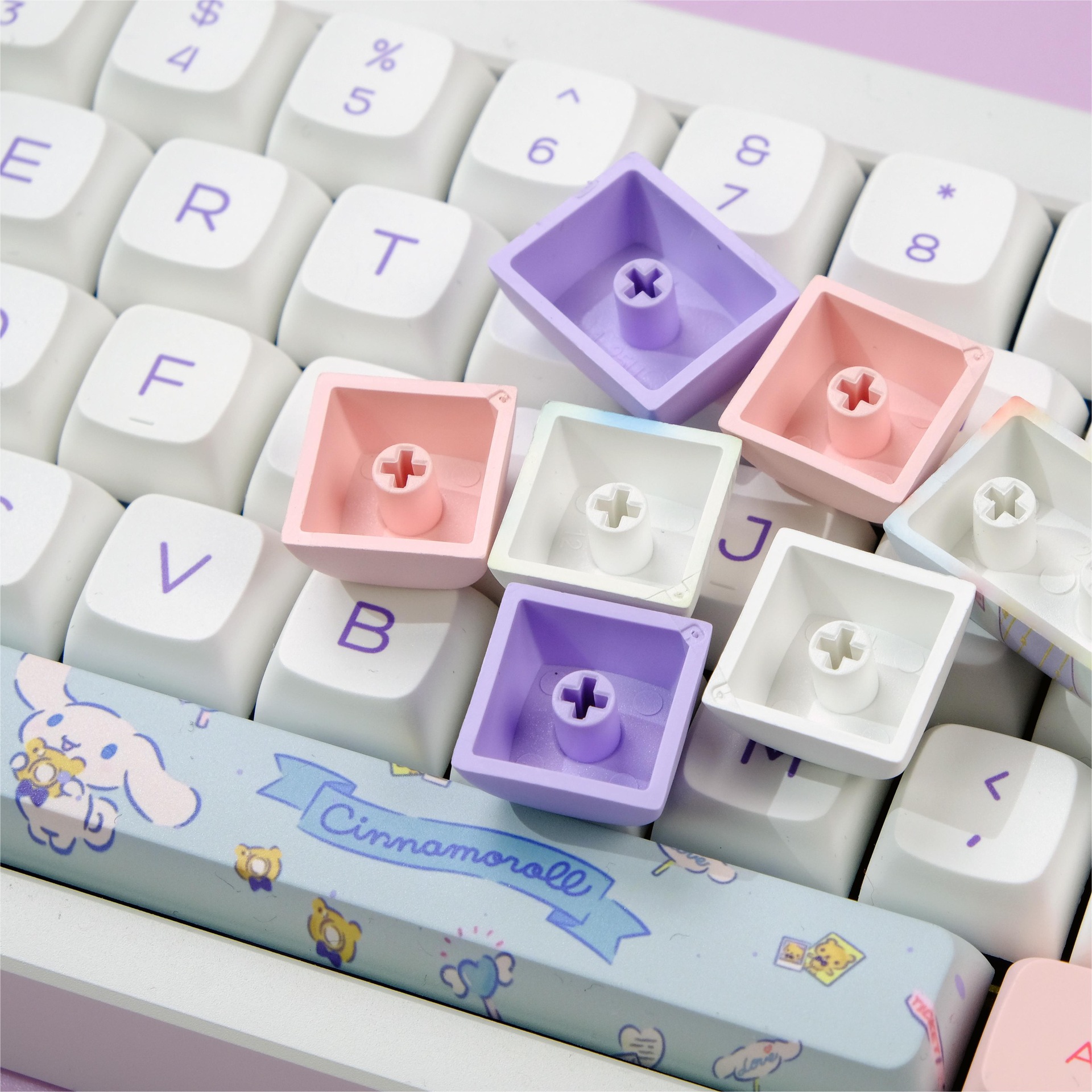 玉桂狗可爱键帽146键 XDA高度个性化DIY热升华适配办公机械键盘帽-阿里巴巴