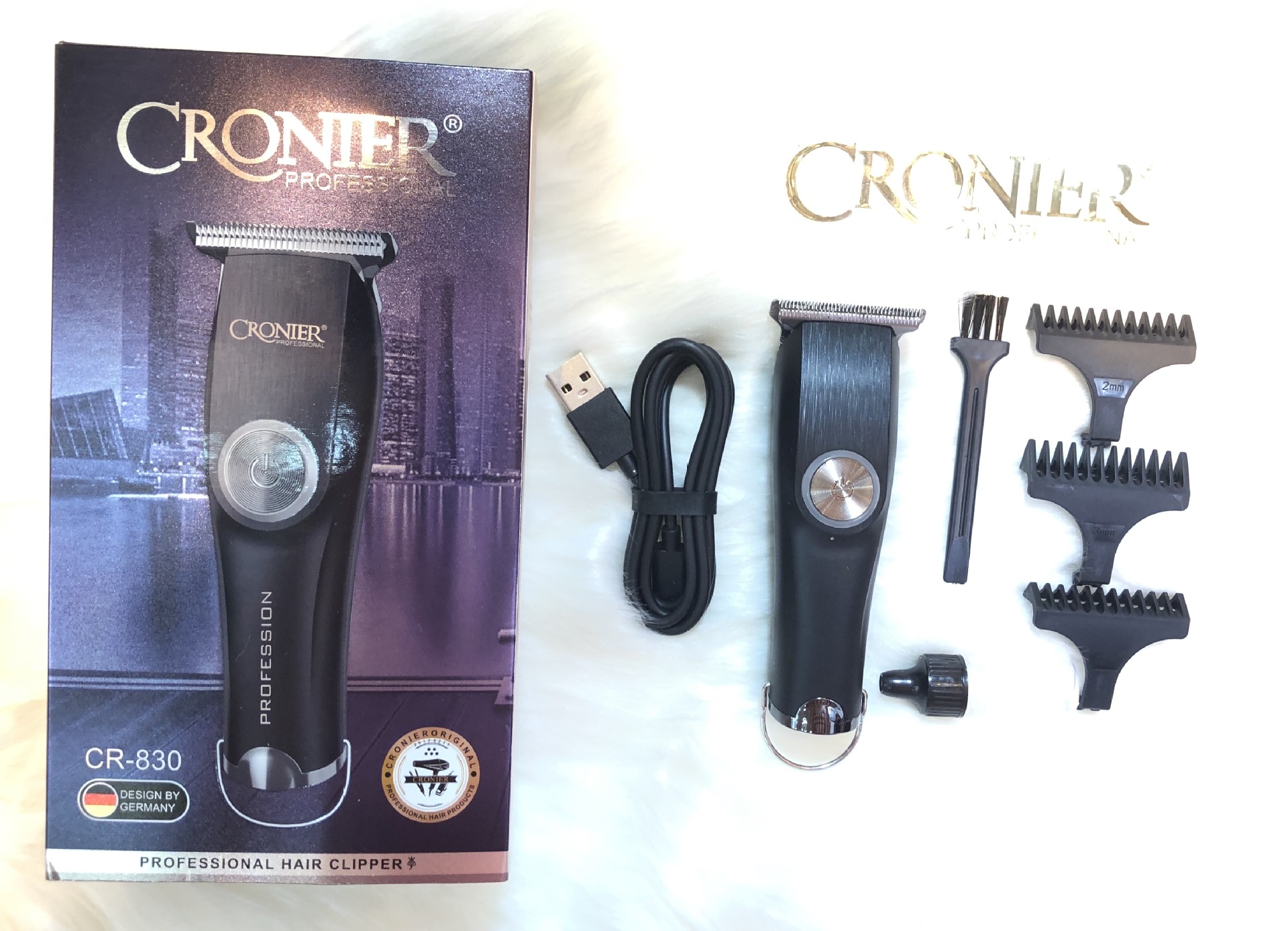 CRONIER CR-830 跨境理发器USB充电发廊电动理发剪电推剪光头剪-阿里巴巴