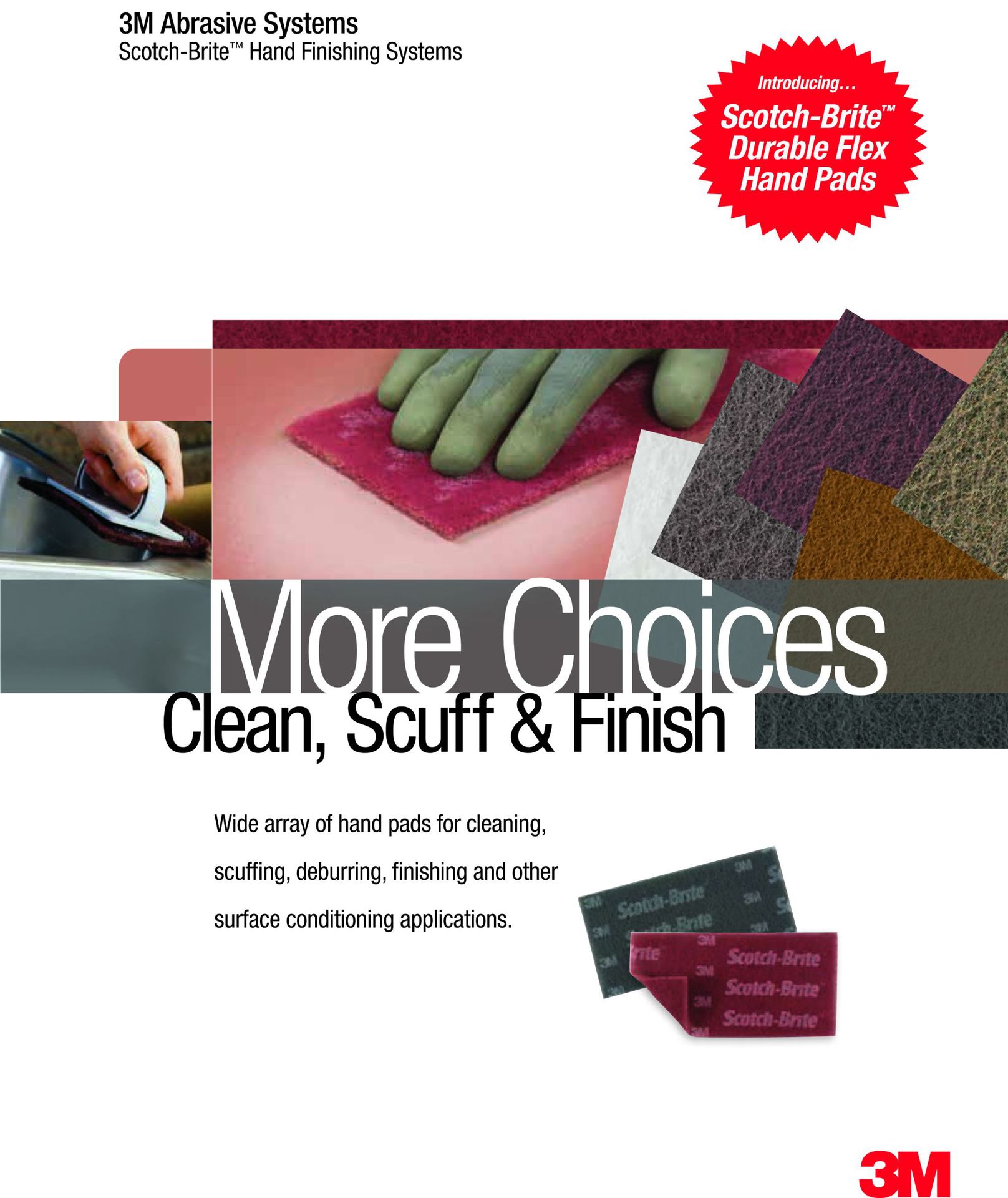 3M7448 工业百洁布3M Scotch-Brite Hand Pad 7448 152*228MM-阿里巴巴